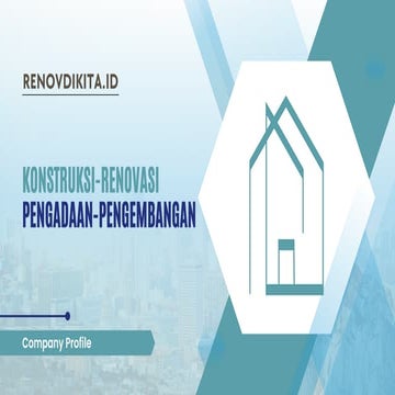 Draft Compro RenovDikitapdf dimohon untuk tidak meniru | PDF