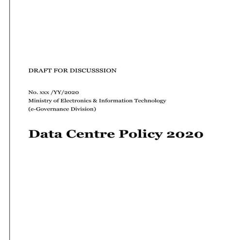 Draft Data Centre Policy | PDF