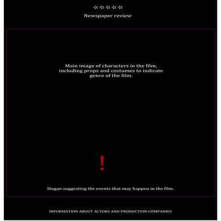 Draft film poster 2 | DOCX | Movies | Entertainment