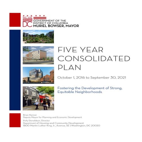 DRAFT 5-Year Consolidated Plan, D.C. Department of Housing and ...