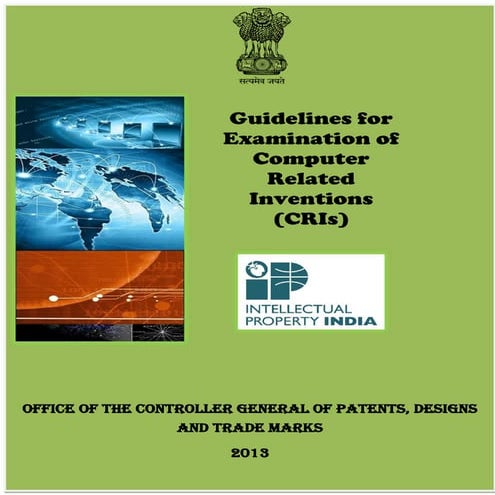 Guidelines for Examination of Computer Related Inventions (CRIs) | PDF