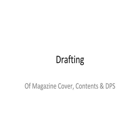 Drafting | PPT