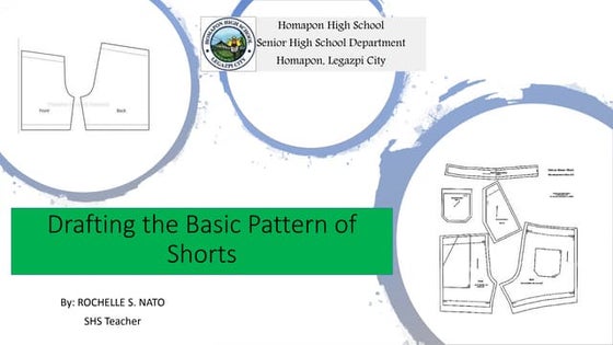 Drafting the basic pattern for short pants | PPTX | Style & Fashion