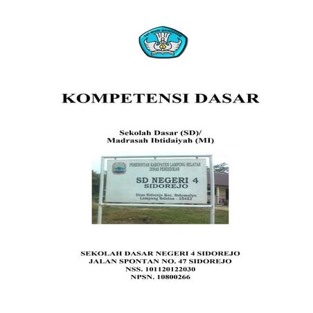 Draft kurikulum 2013 sd mi | PDF