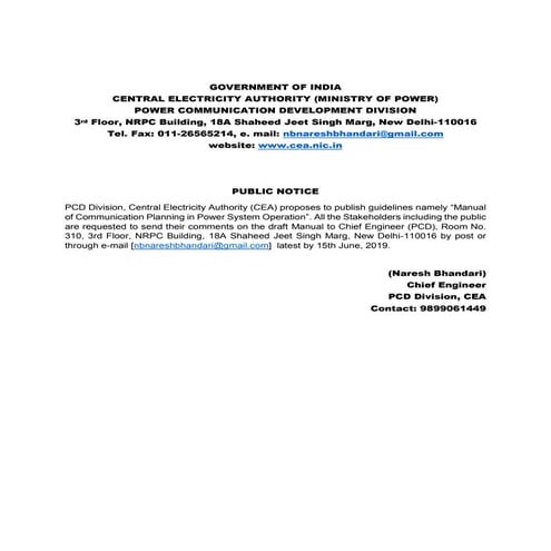CEA draft_manual_communications power .pdf