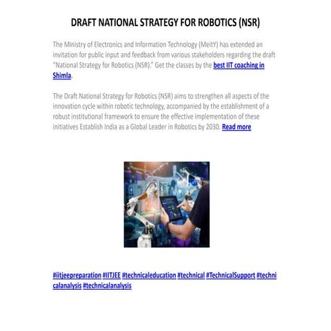 DRAFT NATIONAL STRATEGY FOR ROBOTICS (NSR).pptx