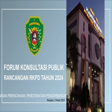 DRAFT PAPARAN FKP rencana kerja pemda tahun 2024 | PPT