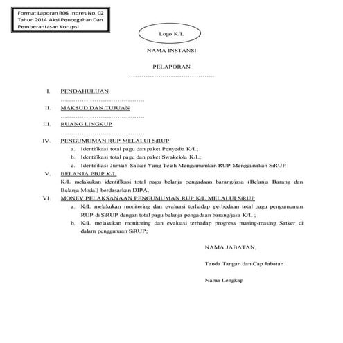 Draft pedoman pelaporan b06 30 06-2014 | DOCX