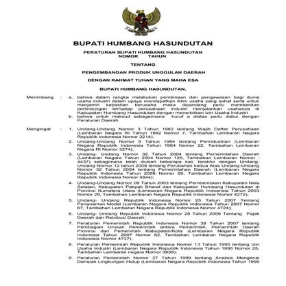Draft perbup pud humbang hasundutan | DOC