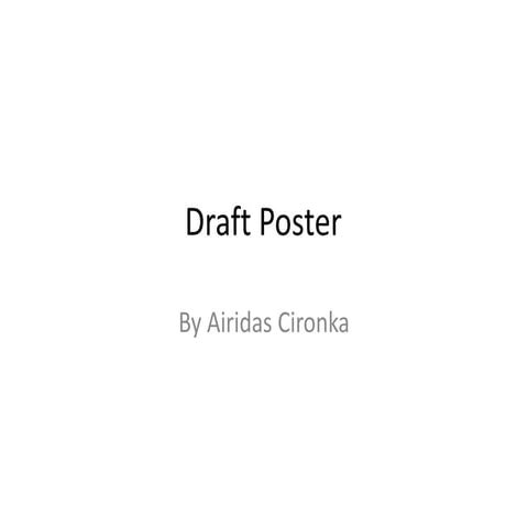 Draft poster | PPT