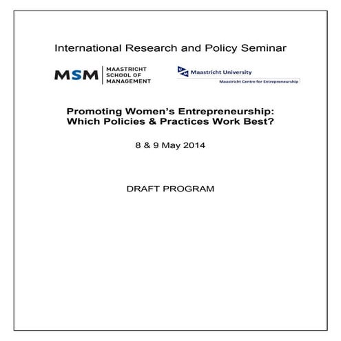 Draft program 8 9 may 2014 | PDF