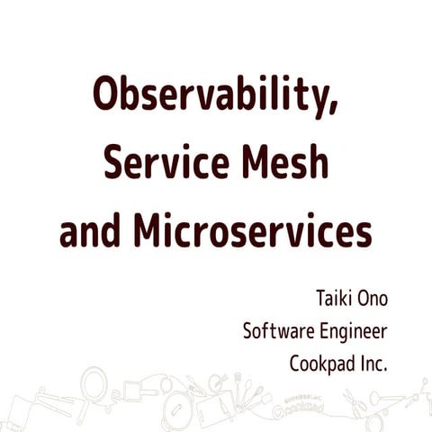 Draft Observability Service Mesh And Microservices Ppt