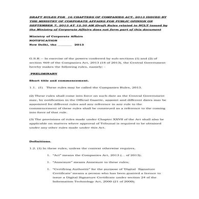 Format of AOA (Article of Association) as per New Companies Act 2013 | DOCX
