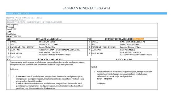 Contoh SKP untuk Guru Tahun 2024 melalui ekinerja .pdf