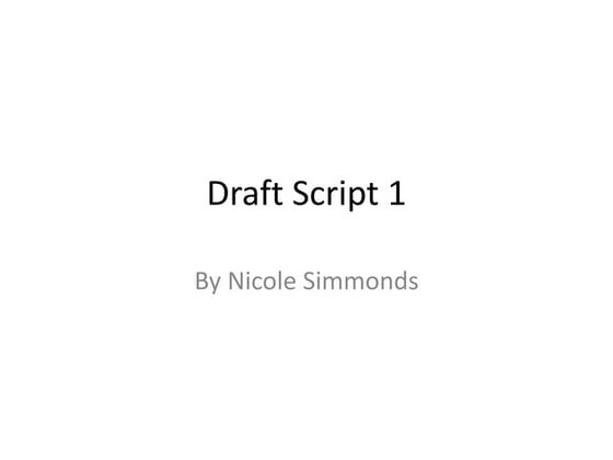 Final script 2 | PPT