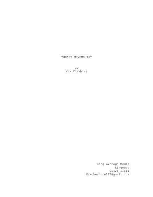 Trailer script | PPT