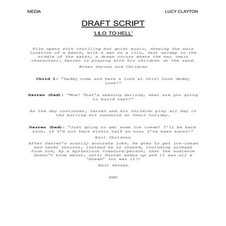 Draft script film 2 final | DOCX