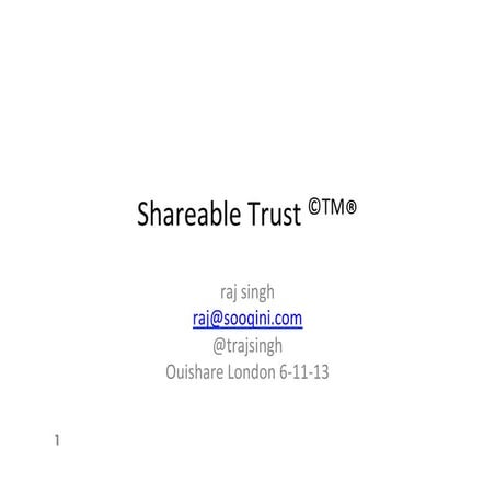 Shareable Trust | PPT