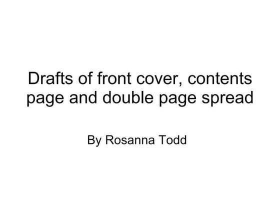 A-Level Media Studies - Magazine Planning. (Primary Coursework) | PPT