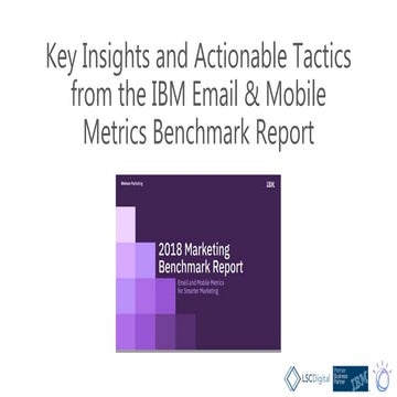 Key Insights and Actionable Tactics from IBM Email & Mobile Benchmark ...