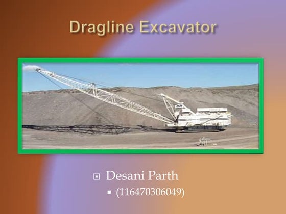 Working of dragline | PDF