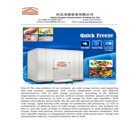 High quality Cold room&freezing room | PDF