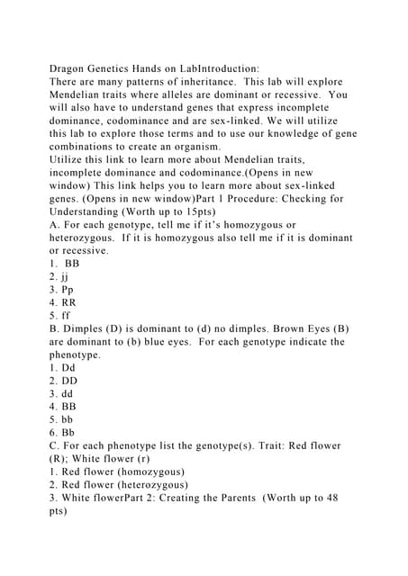 A detailed lesson plan in biology for grade 9 | DOCX | Genetics | Science