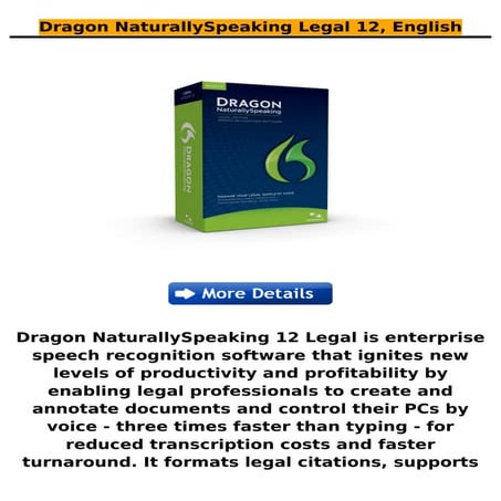 Dragon Naturally Speaking | PPT