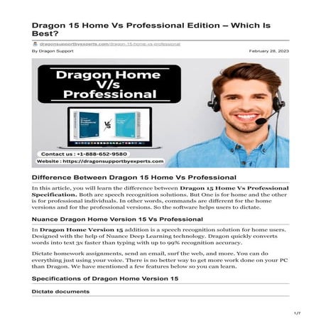 Dragon 15 Home Vs Professional | PDF