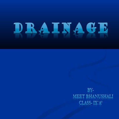 Drainage | PPT