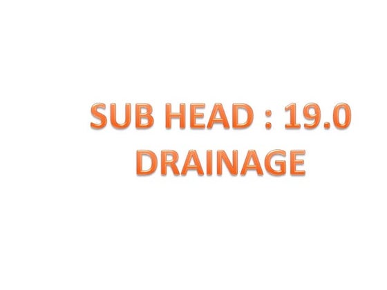 planning, design and estimation of road side drainage system | DOCX ...