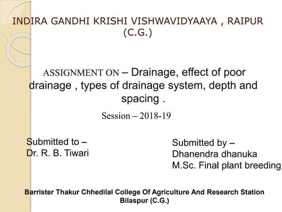 Introduction with weirs flumes and orifices | PPT