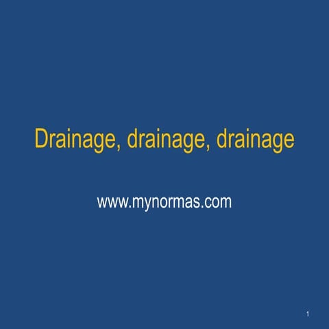 A little bit about drainage on a golf course | PPT