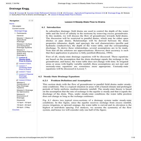 Drainage Engg._ Lesson 7 Unsteady-State Flow to Drains.pdf