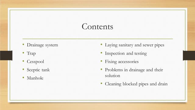 Drainage system | PPT