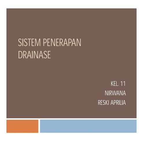 Sistem Penerapan Drainase | PDF