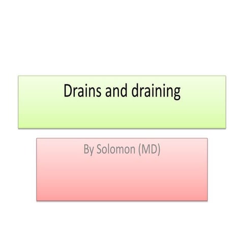 shortening and removal of drains.pptx