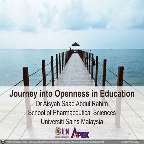 Journey Into Openness in Education | PPT