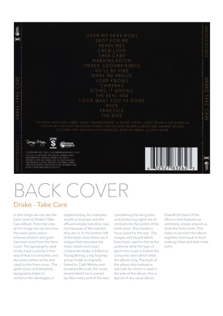 Back cd cover analysis | PPTX