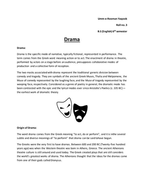 Introduction to drama | PPTX