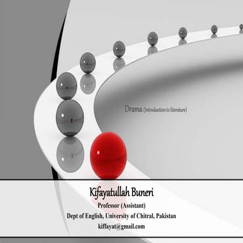 Creative Writing: Drama and its forms, techniques, and literary devices ...