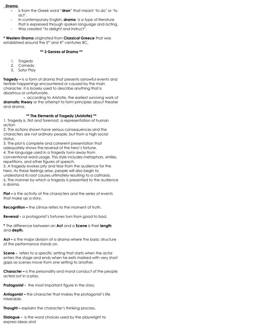Creative Writing Quarter 2 Resized Modules.docx | Drama | Genres