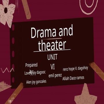 Types of drama | PPTX