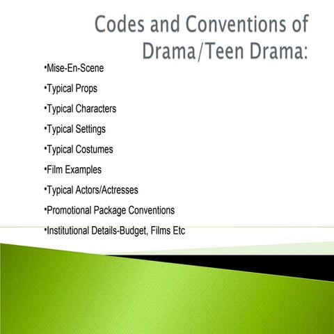 Drama codes and conventions | PPT