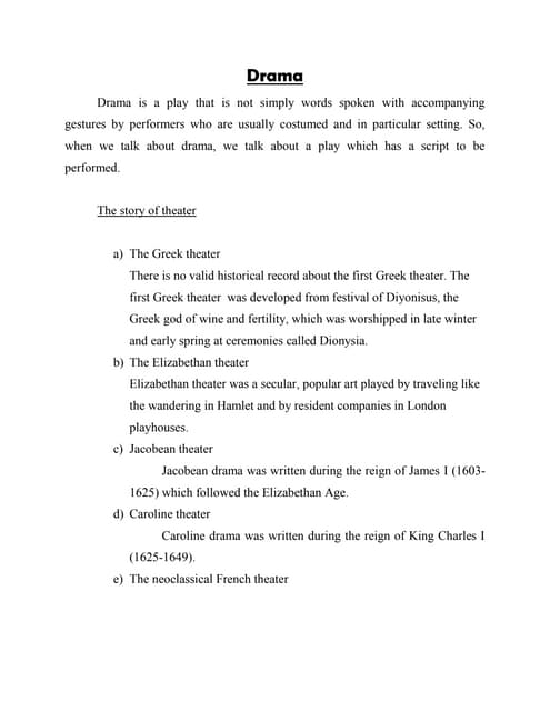 History of Theatrical Forms Timeline.pdf | Theater | Fine Art