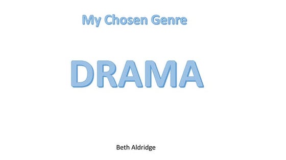 DRAMA powerpoint presentation. | PPTX