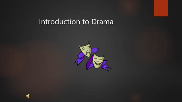Features and characterization of one act play | PPTX