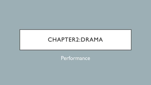 Non-Naturalistic and Naturalistic Performance | PPTX