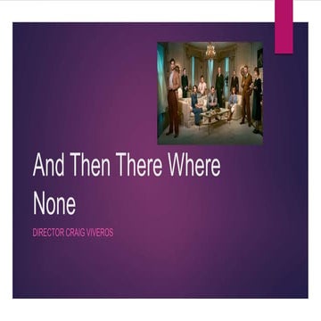 And Then There Were None Notes | PPTX