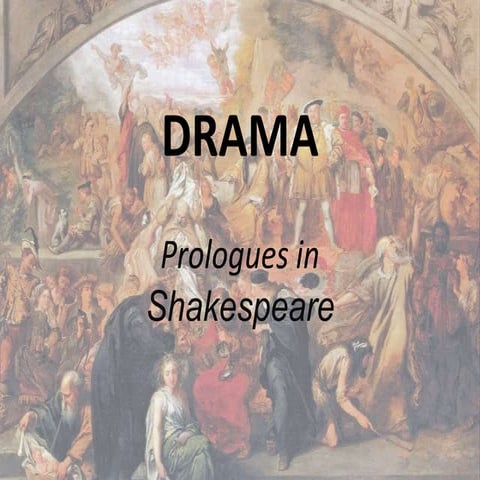 Prologues in Shakespeare | PPTX | Drama | Genres